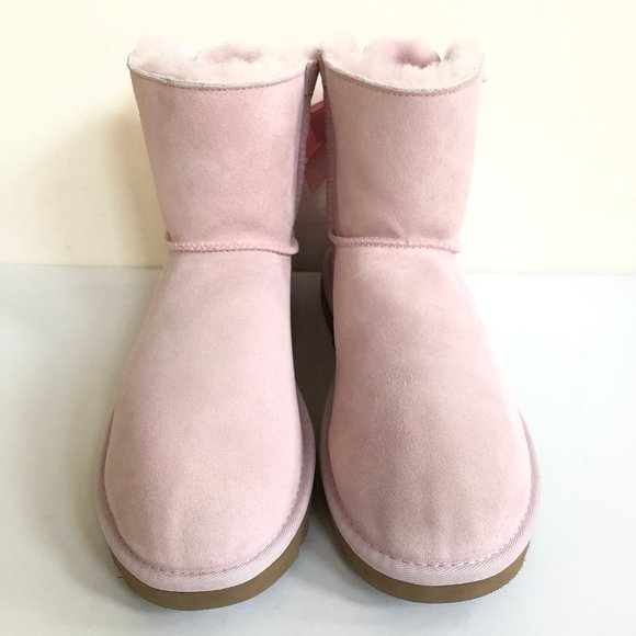 Ugg Shoes Ugg Women Mini Customizable Bow Seashell Pink Boot Poshmark